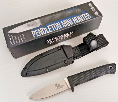 Pendleton Mini Hunter Knife Cold Steel 36LPMF with Sheath & Box Good ...