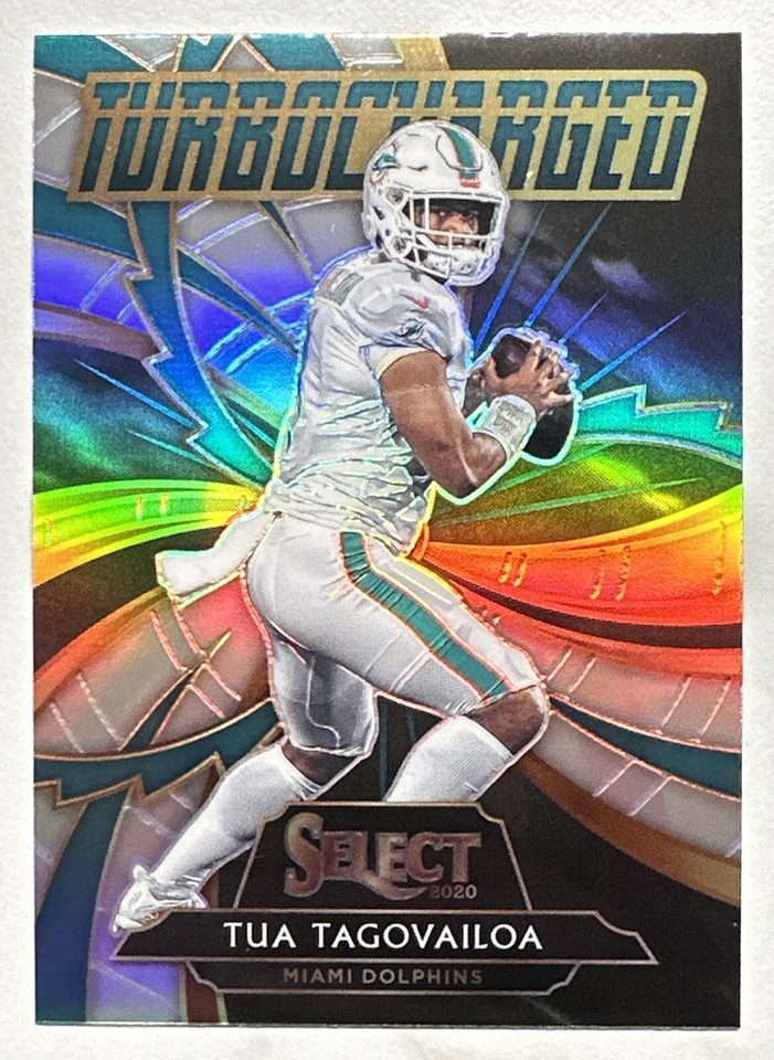 2020 Panini Select Tua Tagovailoa Rookie RC Turbocharged Silver Prizm# ...