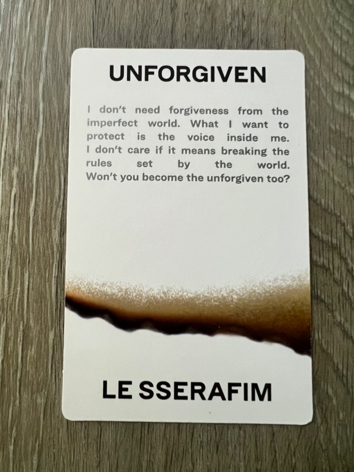 Enchae. Le Sserafim. Unforgiven 1st Full Album. Photocard. Kpop. LSF | eBay