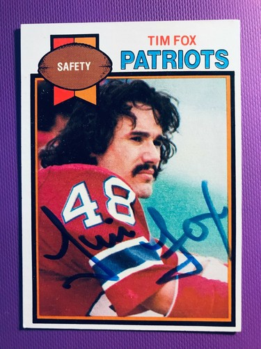 SIGNED TIM FOX 1979 TOPPS FOOTBALL CARD AUTOGRAPHED - PATRIOTS | eBay
