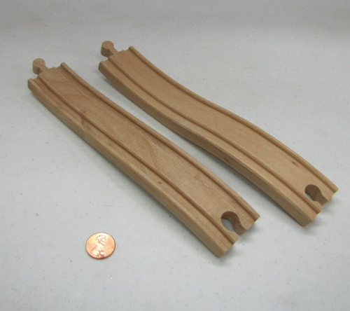 Thomas & Friends Wooden Railway 9" Sloped Wood Track 2 Piece Lot ...