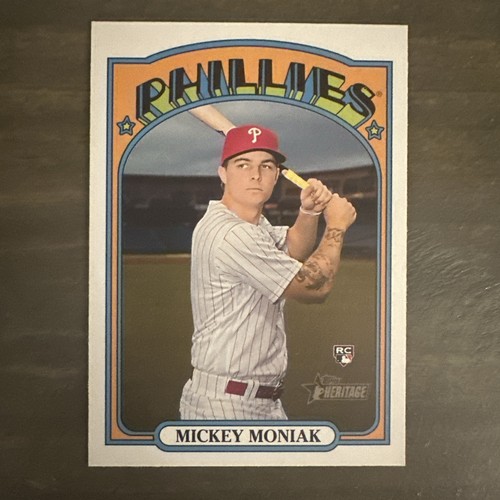 2021 Topps Heritage High Number Mickey Moniak Phillies RC 653 A41 | eBay