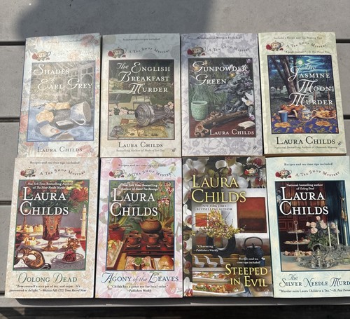 Lot of 8 Laura Childs A Tea Shop Mystery PB books VG | eBay