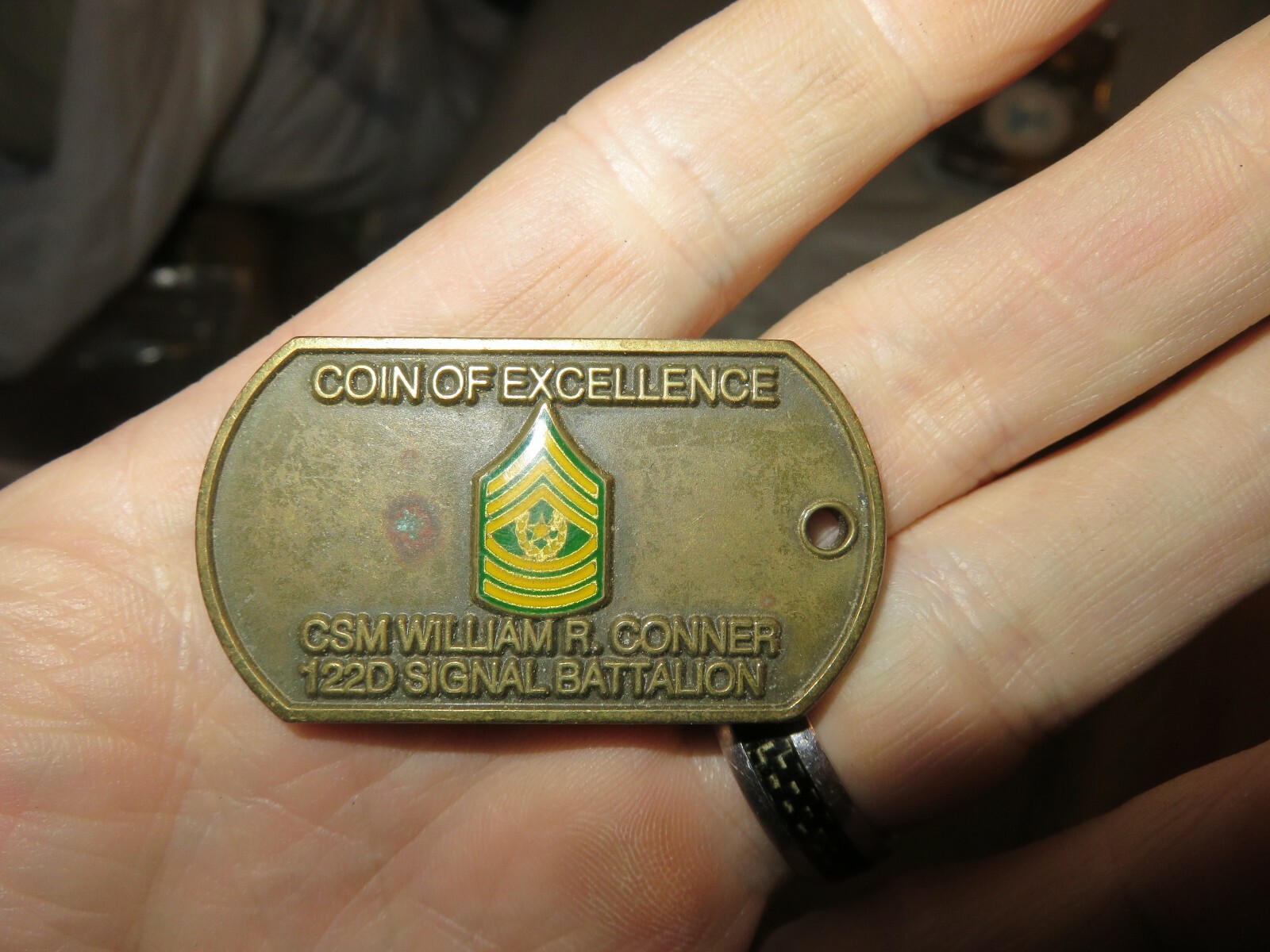 Vintage 122d Signal Battalion CSM William R. Connor Challenge Coin | eBay