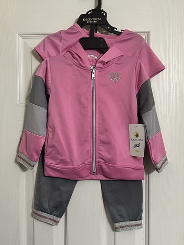 BODY GLOVE 3PC SET GIRLS ACTIVE WEAR 24M PINK GRAY 3 PC SET NEW TAGS | eBay