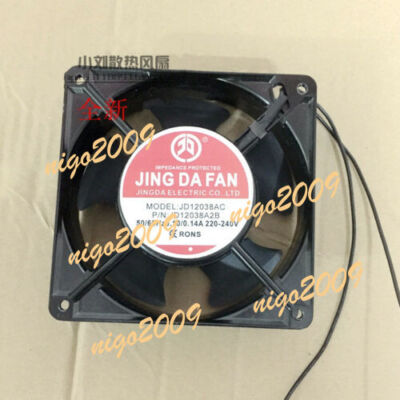 1PC JING DA FAN JD12038AC 220-240V 0.10/0.14A Ball axial cooling fan ...