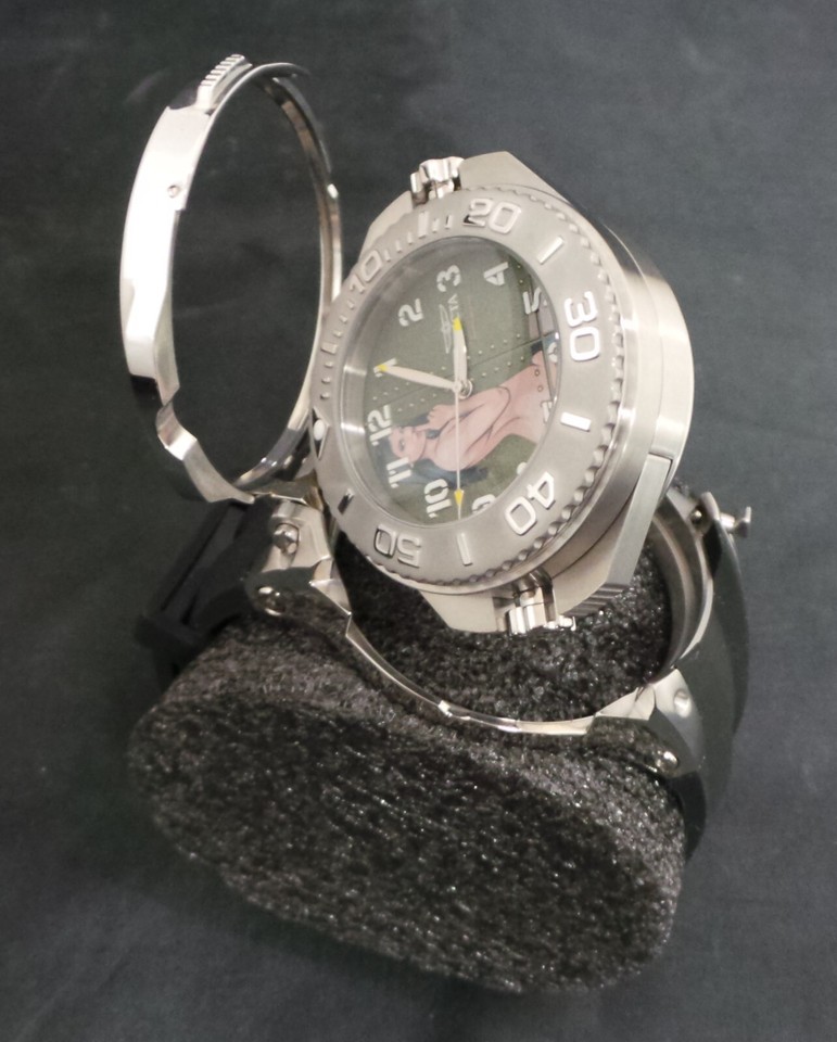 INVICTA 29749 Chronograph Transatlantic Flip Wristwatch 52mm Silicone ...