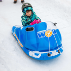 WOW Sports Snow Tube 1-Person Bobsled w Stabilizing Handles for Kids ...