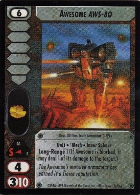 4x Awesome (AWS-8Q) - C Ungraded Commander's Edition - Battletech | eBay