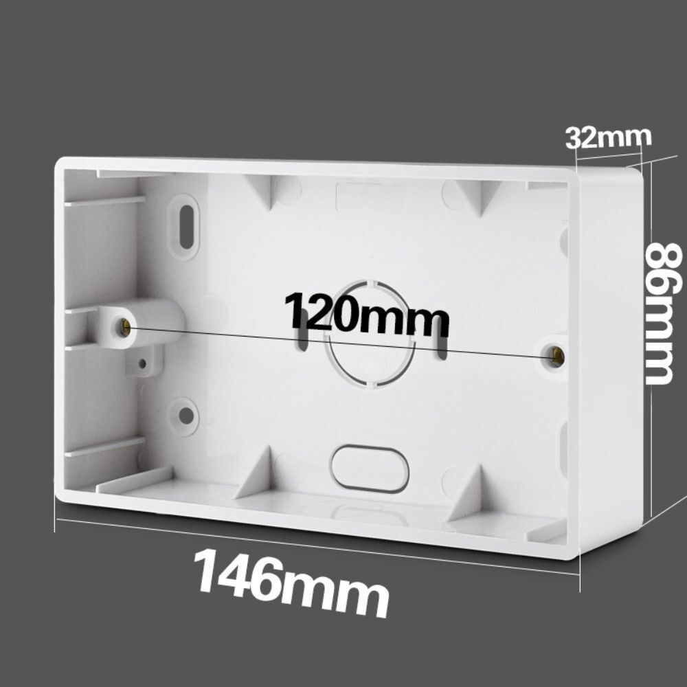 Standard Internal Cassette Plastic PVC Junction Wiring Case Wall | eBay