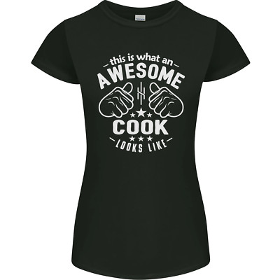 This Is What an Awesome Cook Looks Like Womens Petite Cut T-Shirt | eBay