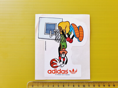Autocollant Adidas Goofy Basketball Timbre Vintage 80s | eBay