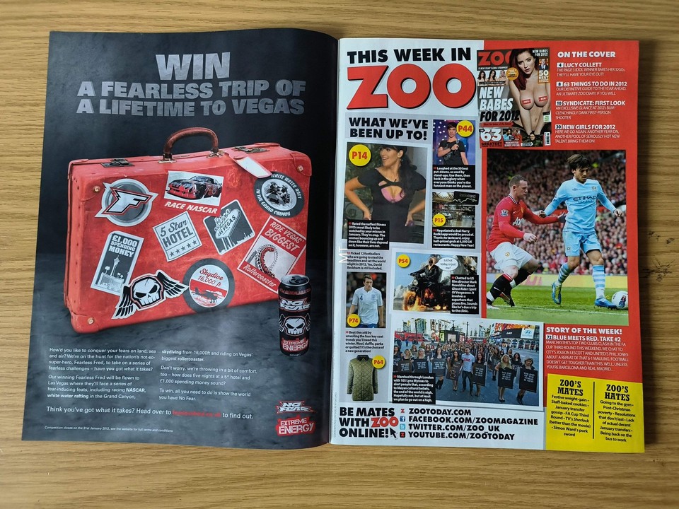 ZOO Magazine 6-12 January 2012 (1099) POSTER Stacey Poole Lucy Collett ...