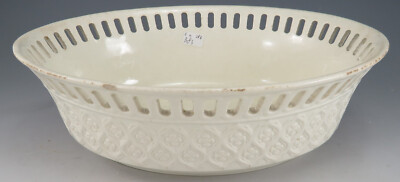 Antique Pottery Creamware Wedgwood Moulded Chestnut Basket 1820-40 | eBay
