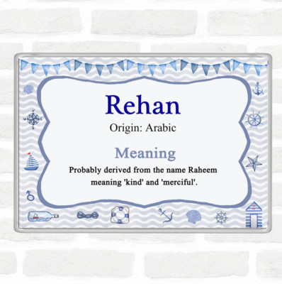 Rehan Name Meaning Jumbo Fridge Magnet Nautical | eBay UK