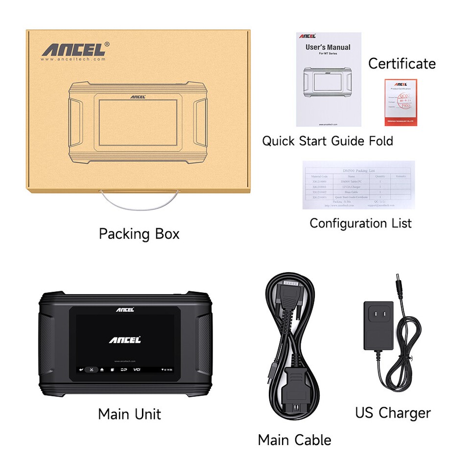ANCEL Odometer Correction Mileage Adjust OBD2 Scanner Oil Reset ...