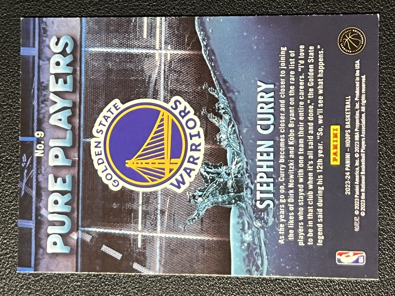 2023-24 Panini NBA Hoops - Pure Players Holo #9 Stephen Curry for sale ...