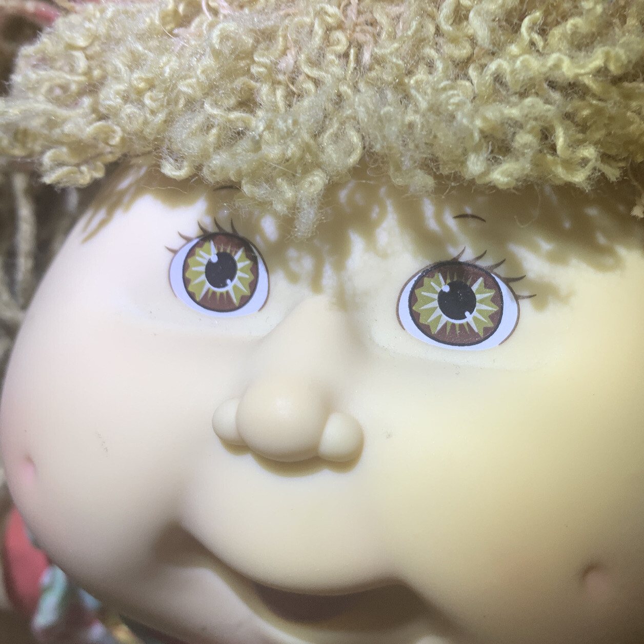 RARE Cabbage Patch Kids 1990 1st Edition BROWN EYES Pretty Crimp N Curl ...