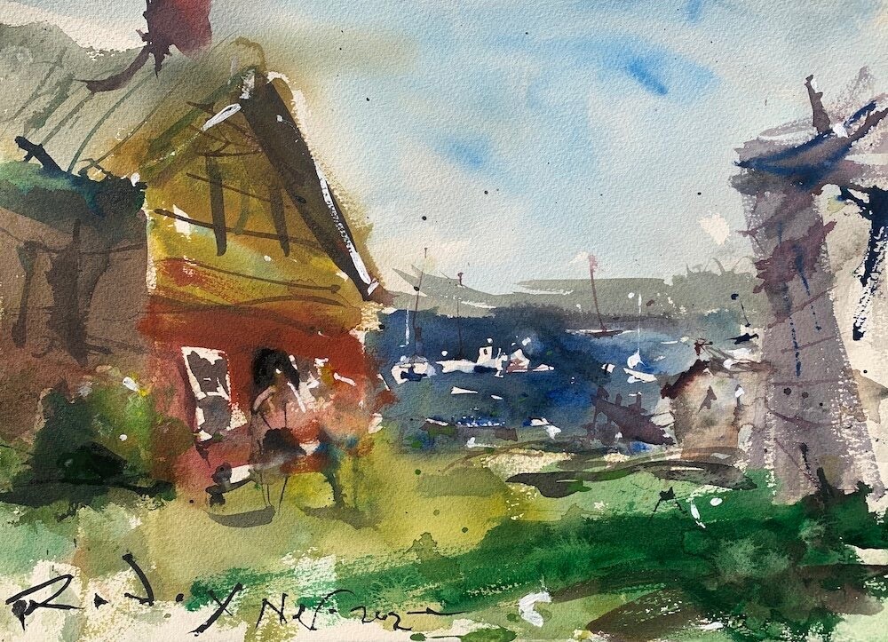 ROBERT JOYNER Watercolor ORIGINAL Painting IMPRESSIONISM Collectible Landscape | eBay