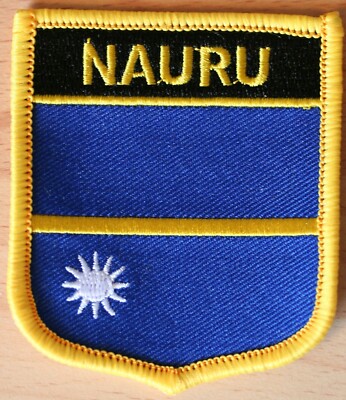 NAURU Oceania Shield Country Flag Embroidered PATCH Badge P1 | eBay UK