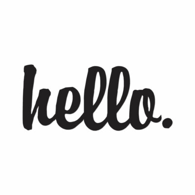 Hello - Vinyl Decal Sticker - Multiple Colors & Sizes - ebn4133 | eBay
