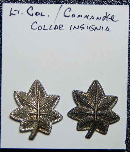 US Army or US Navy - Lt. Colonel or Commander Shirt Collar Rank ...