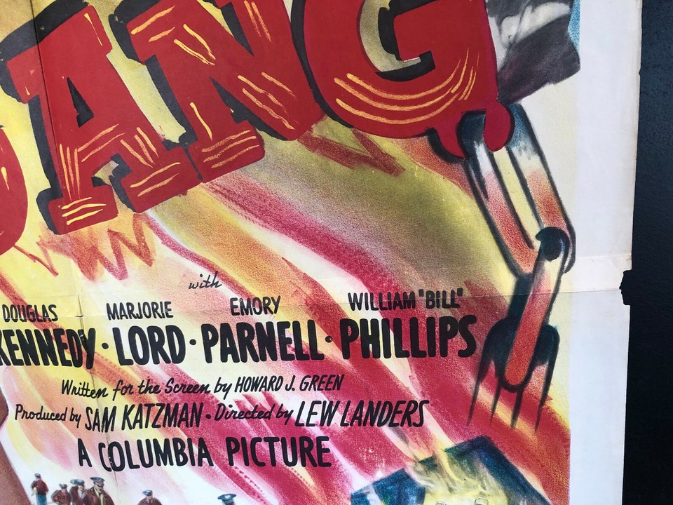original 1950 CHAIN GANG One Sheet 1SH Movie Poster 27 x 41 ~ rarely ...