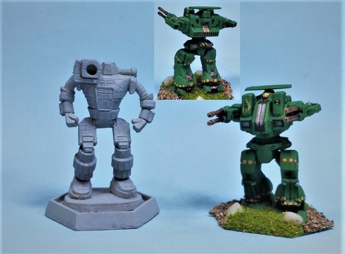 Robotech version of Battletech painted miniature Unseen Rifleman ...