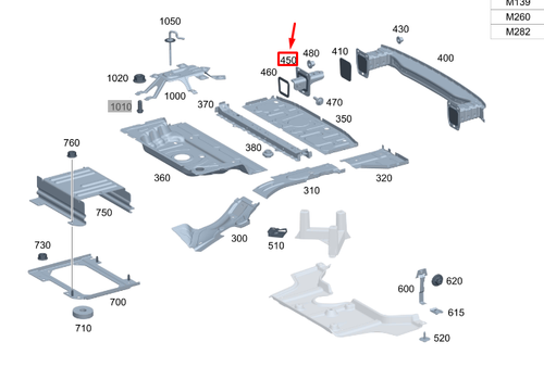 NEW MB GLA H247 REAR RIGHT LONGITUDINAL MEMBER SUPPORT A1776105800 NO🇺🇸 ...