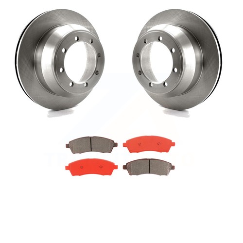 Rear Rotors & Semi-Metallic Brake Pads Kit For 1999-2004 Ford F-350 ...