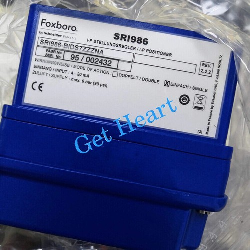 1pcs New Foxboro-ECKARDT Valve Positioner SRI986-BIDS7ZZZNA FedEx or DHL or UPS | eBay