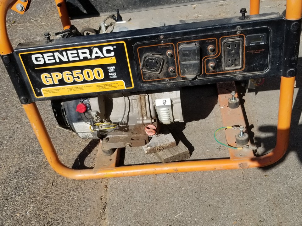 Generac GP6500 Engine (gas) with Muffler and Frame (Model 0G8442C) | eBay