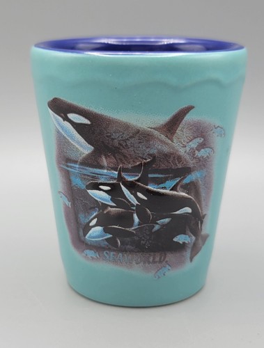 SEA WORLD Embossed Orca Ceramic Shot Glass | eBay