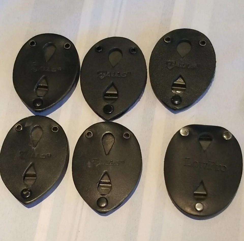 Lot of 10 Mixed Galls Police Security Badges Handcuff Case/Glove Pouch ...