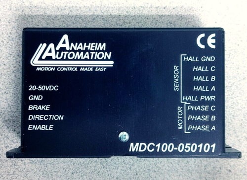 ANAHEIM AUTOMATION MDC100-050101 BRUSHLESS MOTOR SPEED CONTROLLER NEW!! READ!! | eBay