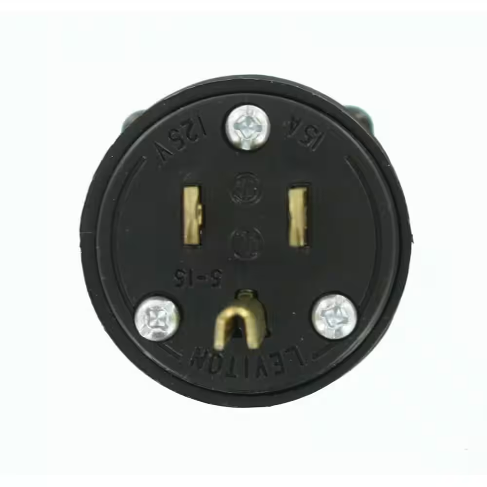15 Amp 125-Volt Rubber Grounding Plug | eBay