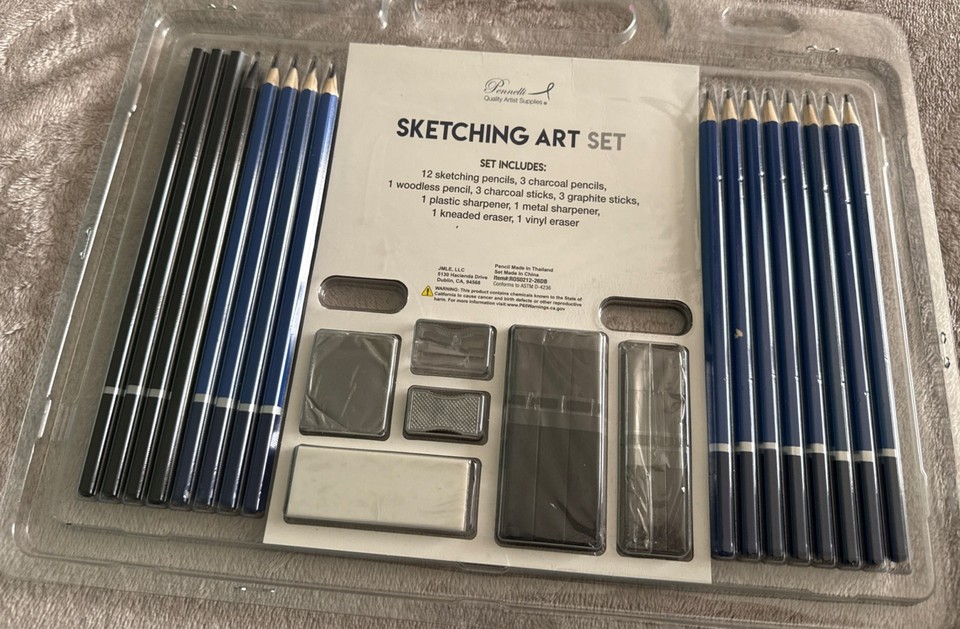 Pennelli Sketching Art Set Brand New In Package 26 Pc Pencils Drawing ...