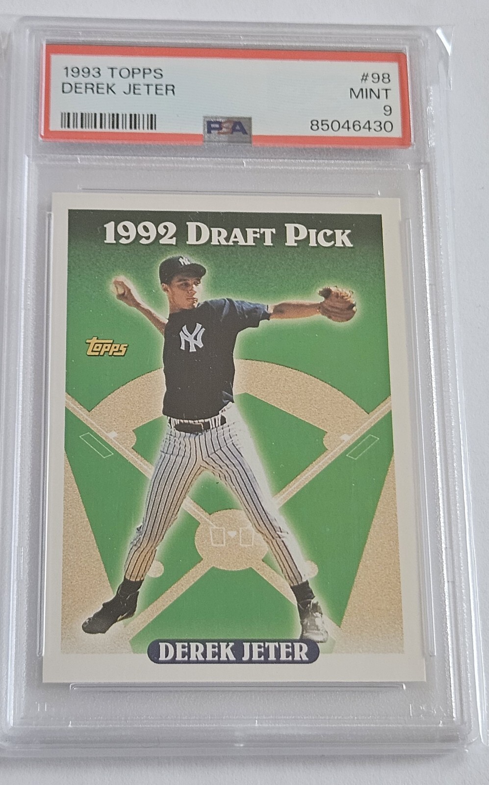 Derek Jeter 1993 Topps Rookie Card #98 PSA 9 Mint | eBay