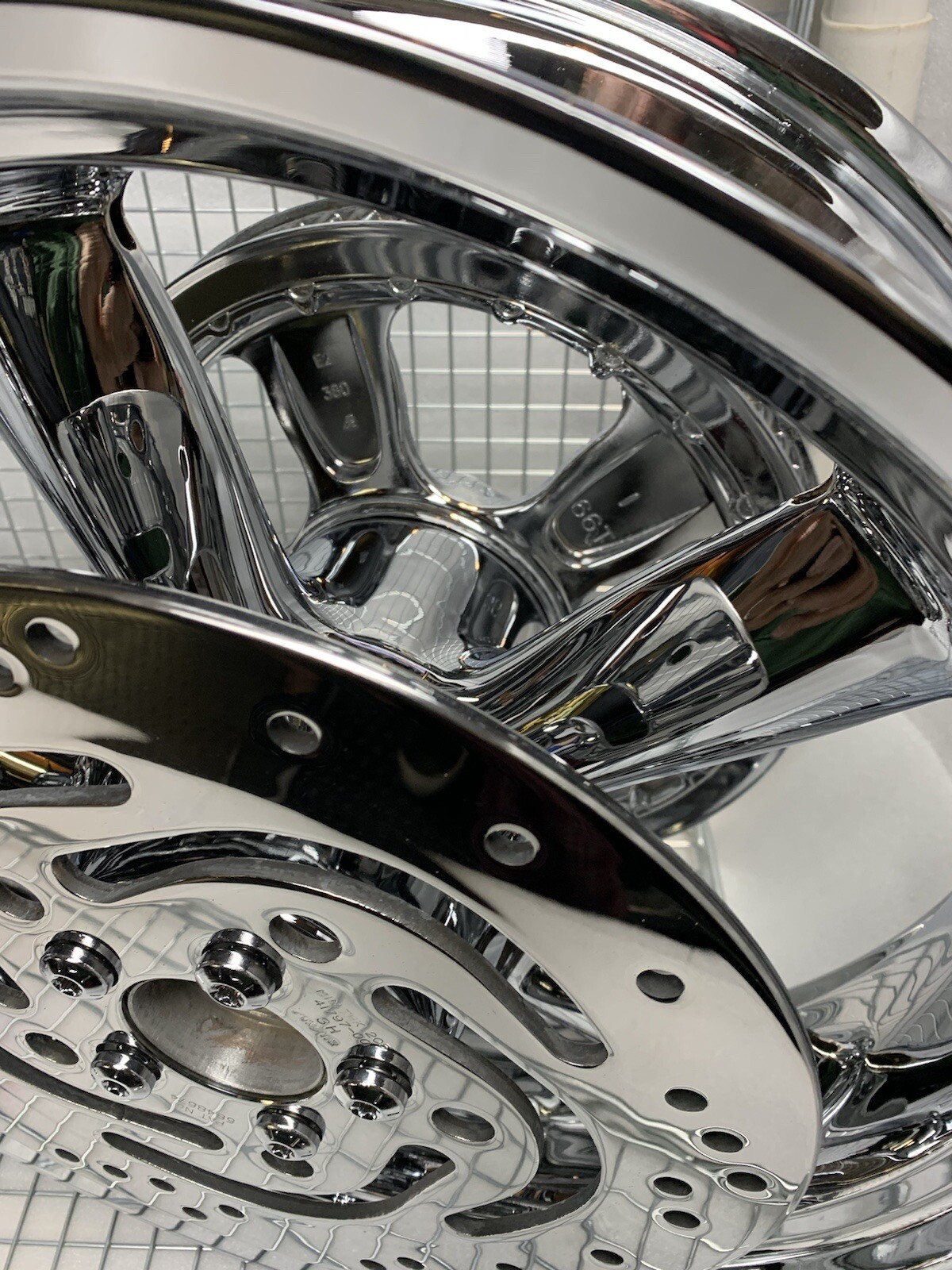 Harley Chrome Wheels pulley Rotors FORKS Dyna Switchback Rims 2013 -17 ...