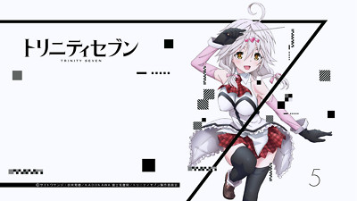 Anime trinity seven kurata yui girls big yellow Playmat Game Mat Desk ...