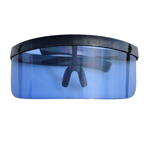 Unisex Retro Shield Visor Sunglasses Oversize Integrated Lens Fashion ...