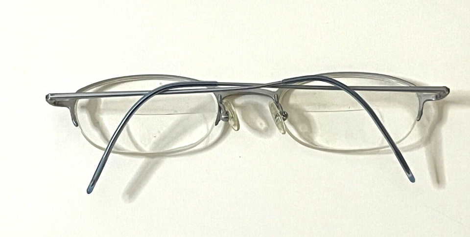 GIORGIO ARMANI 137 HG5 TITANIUM HALF RIM EYEGLASSES FRAMES WOMEN'S 50 ...