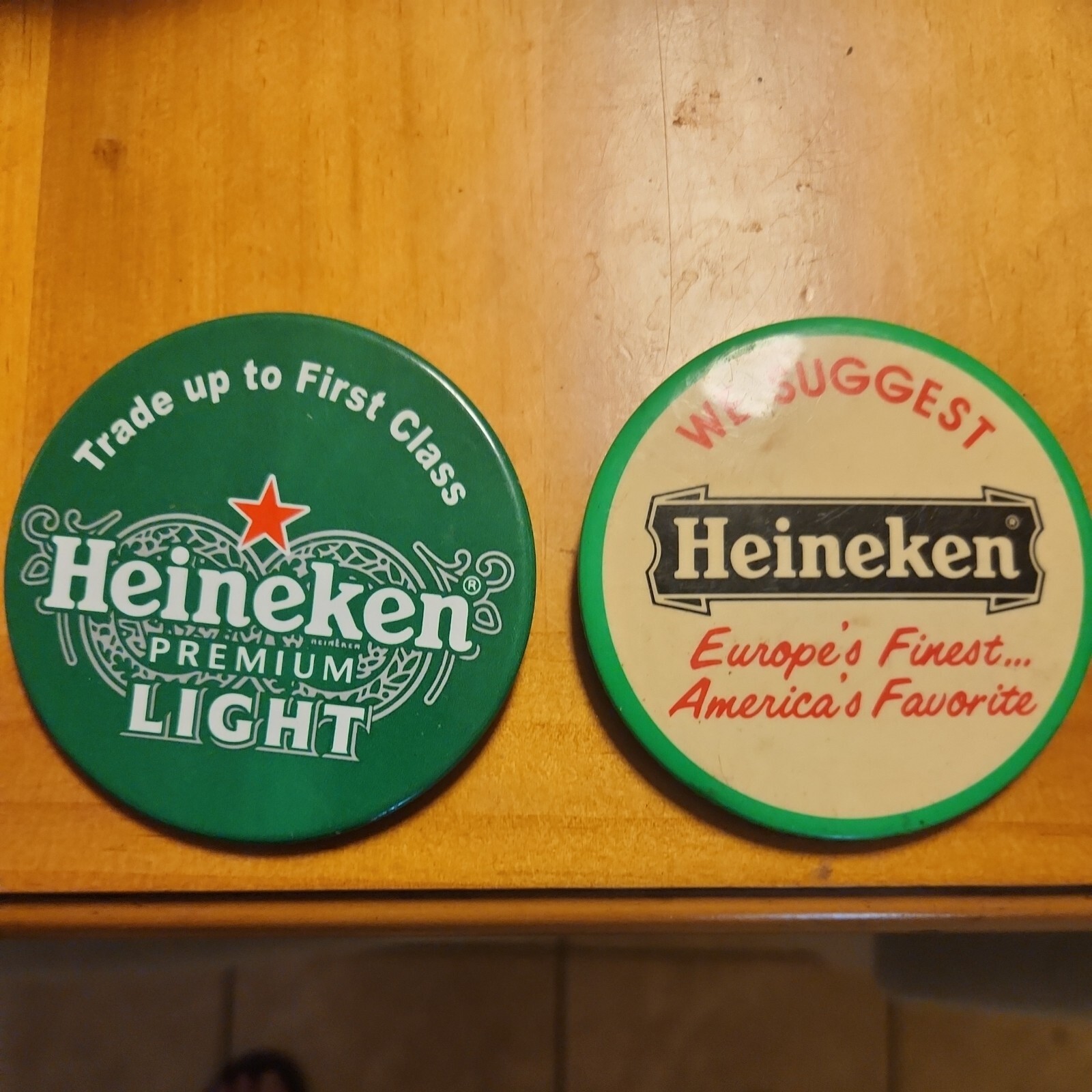 2 HEINEKEN BEER 3 INCH BUTTONS | eBay