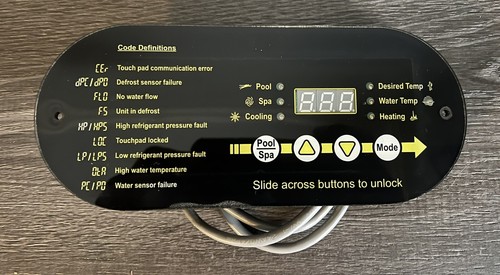 Aqua Cal ECS0276 Digital Display LED Control Panel Heat Pump. Heater ...