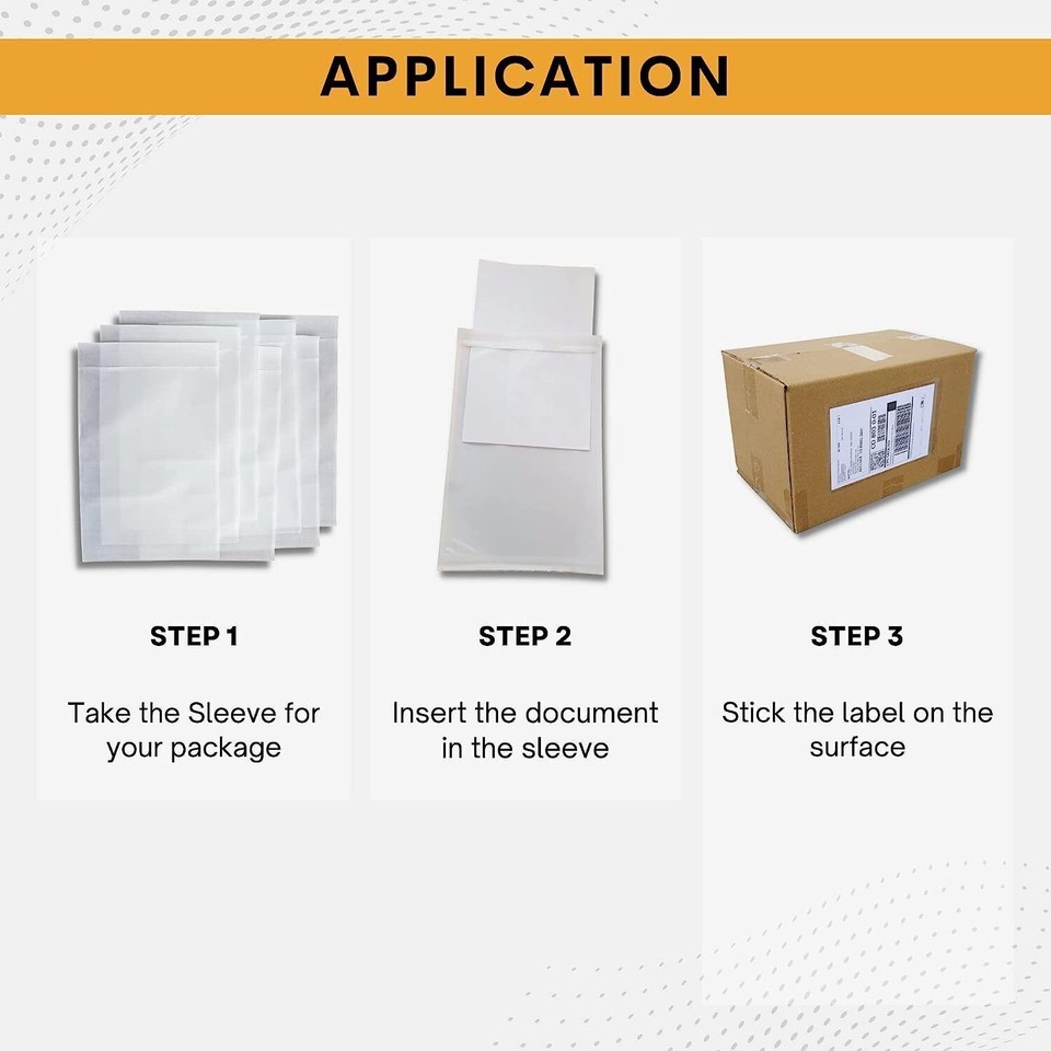 7" x10" Packing List Envelope Clear Self Seal Shipping Sleeve Mailing ...