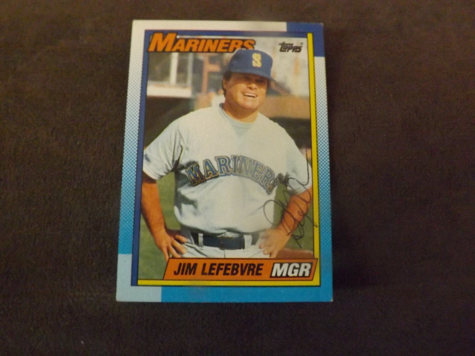 1990 Topps Jim LeFebvre Autographed Card | eBay