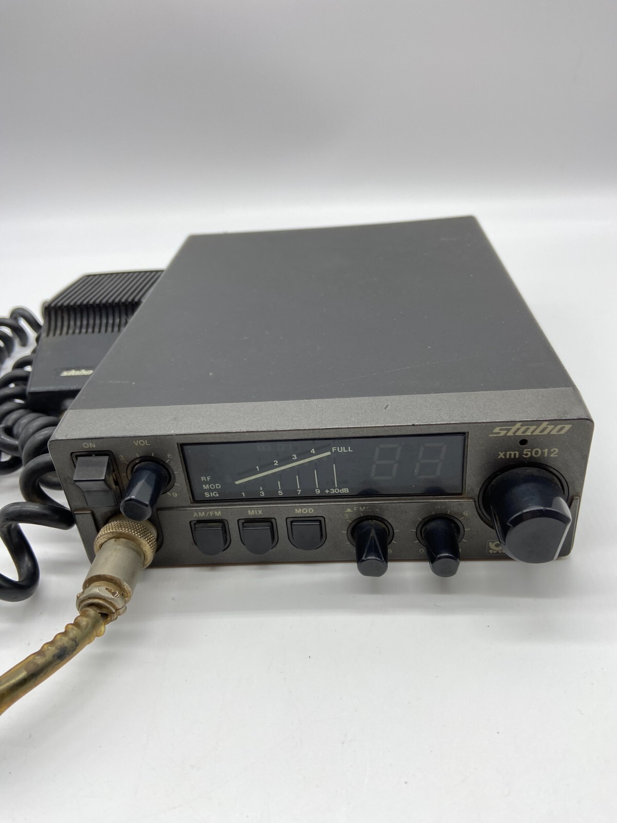 #SE2460# CB Funkgerät Stabo Xm 5012 inkl. Mikrofon *funktionsfähig* RAR ...