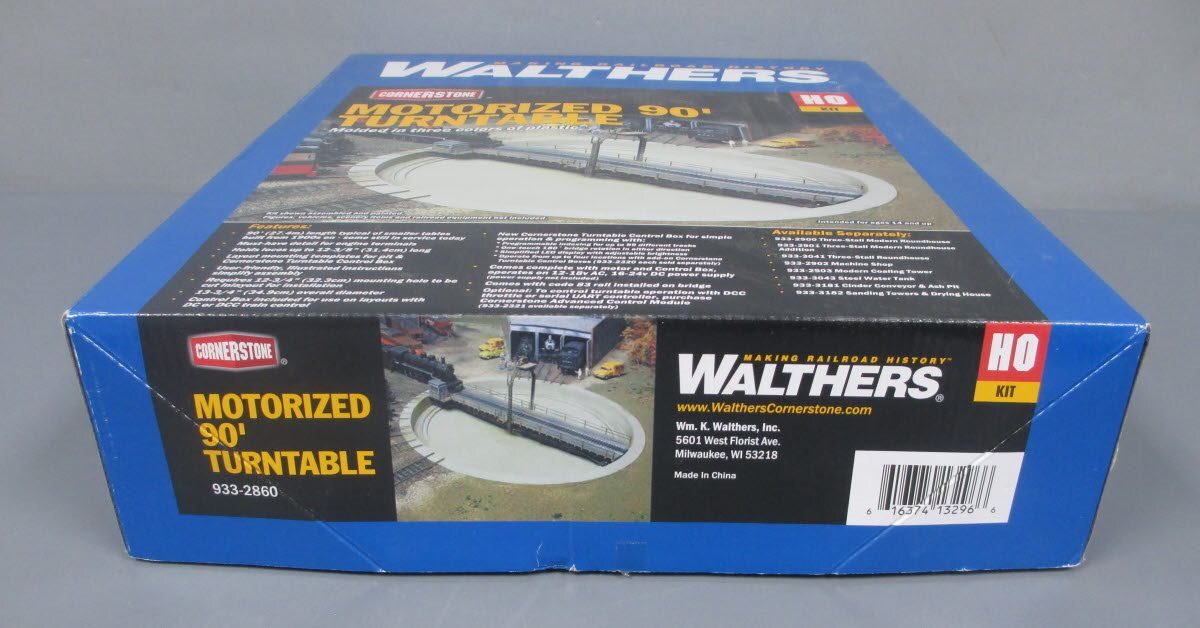 Walthers Cornerstone HO Motorized 90' Assembled Turntable 933-2860 for ...