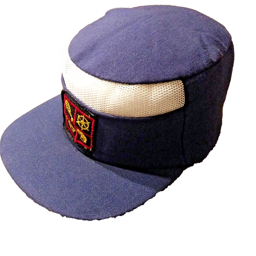 Rare snap-a-tab mechanic flat top Corp mesh forehead snap back hat ...