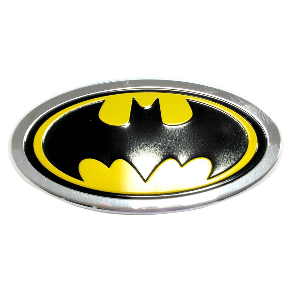 132mm Yellow Batman Logo Emblem Car Dark Knight Bat Front Rear Trunk ...